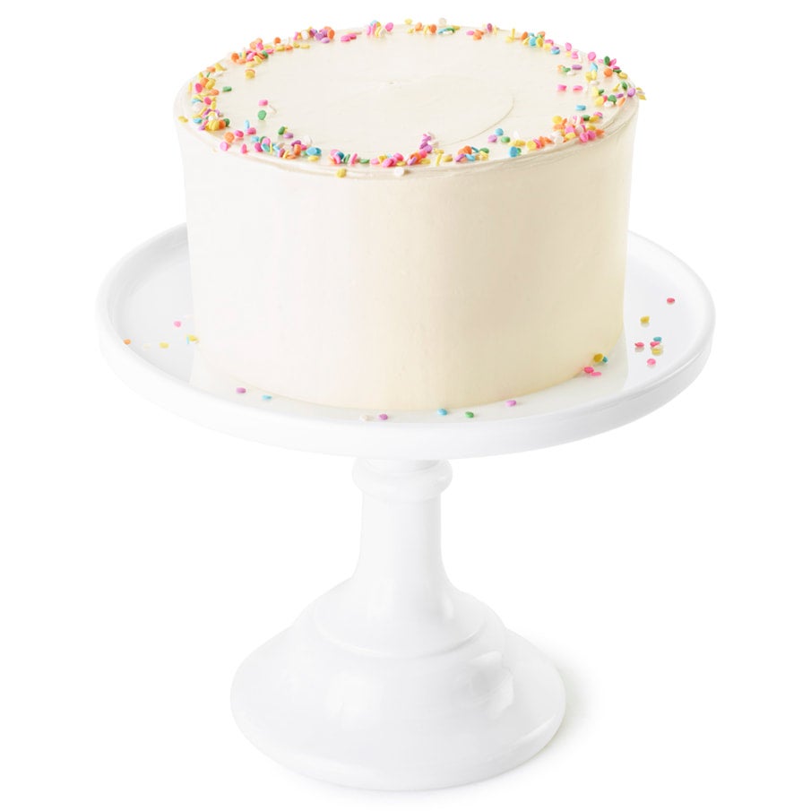 Plain White Birthday Cake